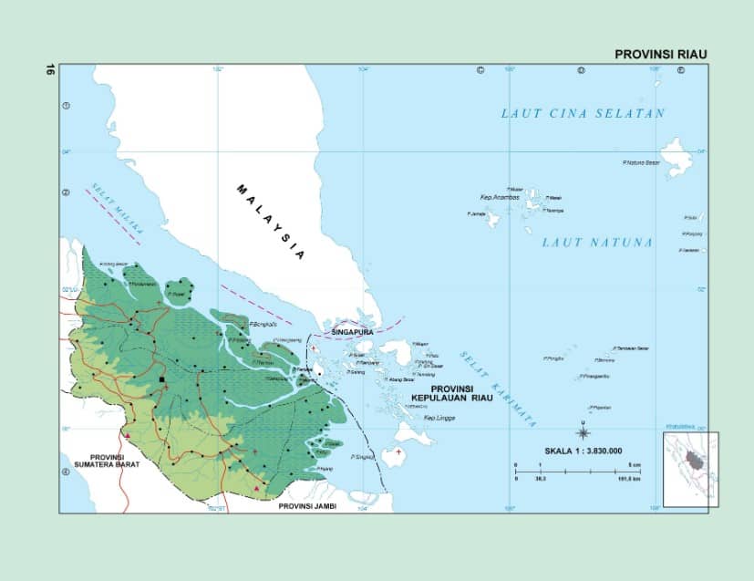 PETA RIAU : Kekayaan Alam, Demografis, Sosial Budaya (Lengkap)