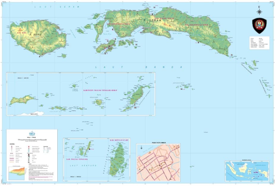PETA MALUKU : Kekayaan Alam, Sosial Budaya, Wisata (Lengkap)
