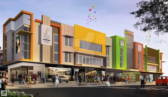 Contoh Desain Rumah Toko (Mewah)